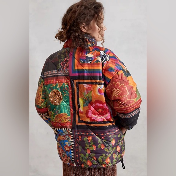 FARM Rio | Jackets & Coats | Farm Rio Abby Reversible Puffer Jacket ...